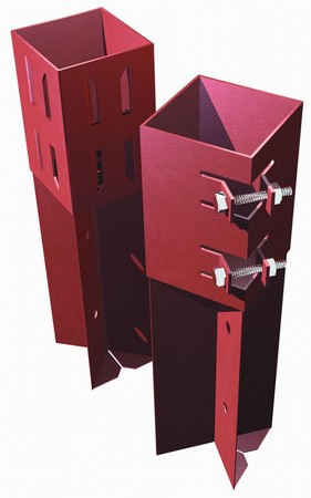 Metpost System 2 Concrete In 75x75mm | Totem Timber