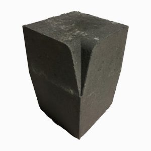 Brett High Kerb Corner Half Batter Charcoal 150x150mm